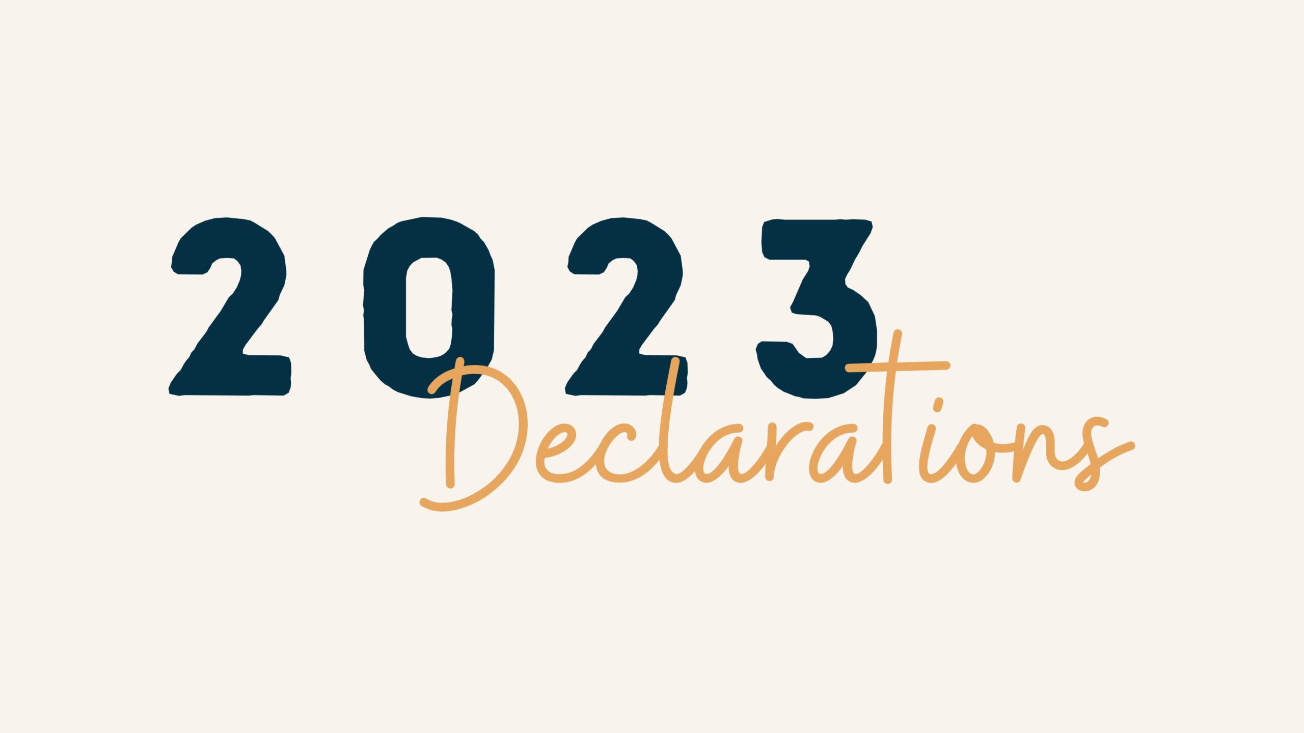 2023 DECLARATIONS - Grace Church